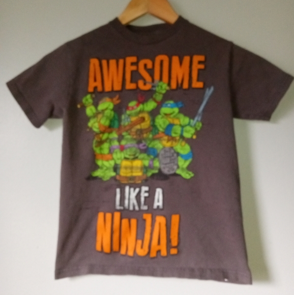 Teenage Mutant Ninja Turtles | Shirts & Tops | Vintage Tmnt Brown Short ...